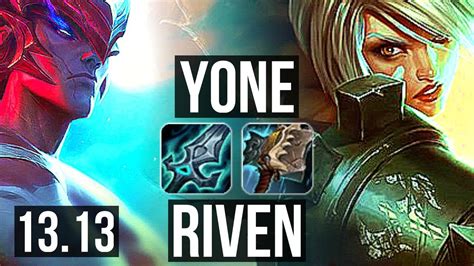 YONE Vs RIVEN TOP 6 0 0 67 Winrate Dominating NA Master 13
