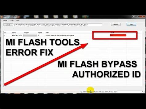 Mi Flashtool Error Solution Mi Flashing Without Mi Authorized Id