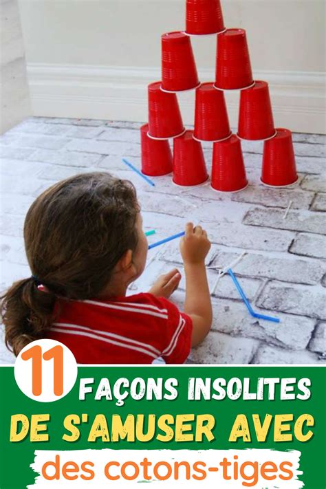 11 façons insolites de s amuser avec des cotons tiges S amuser Jeux
