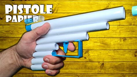 Pistole Selber Machen Spielzeug Waffe Basteln Aus Papier Paper Gun