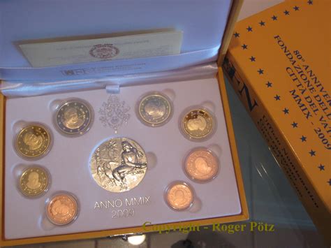3 88 Euro KMS Kursmünzensatz Vatikan 2009 PP proof MA Shops