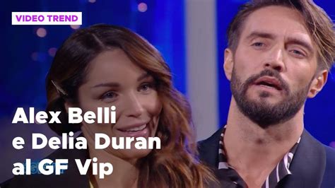 Alex Belli E Delia Duran Al GF Vip Mediaset Infinity