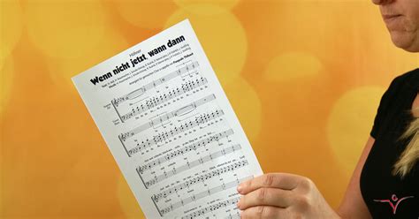 Wenn nicht jetzt wann dann Chornoten für Männerchor 4 stimmig TTBB