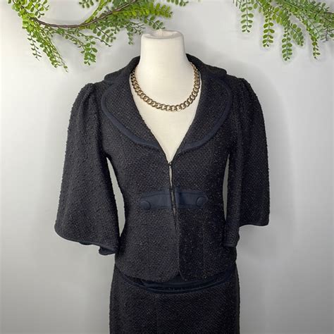 Nanette Lepore Skirts Nanette Lepore Tweed Skirt Suit Set Small
