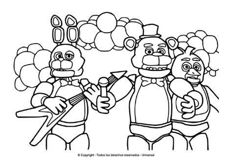 Los Mejores Dibujos De Five Nights At Freddys Para Colorear Todo