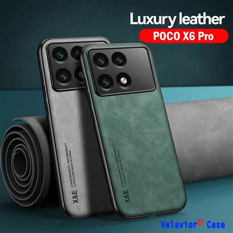 Funda De Cuero Para Xiaomi Poco X Pro Protector Magn Tico De Lujo Para