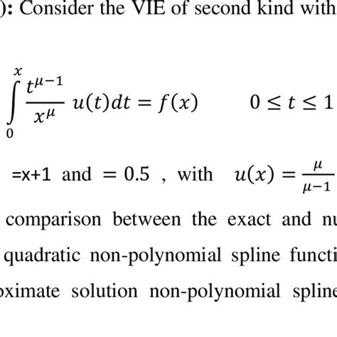 pdf volterra integral equations using non polynomial spline functions