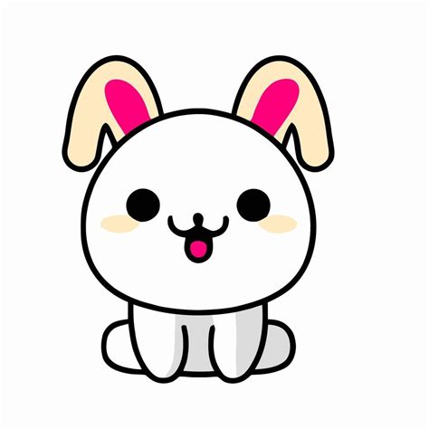 Lindo Conejo Ilustraci N Conejo Kawaii Chibi Estilo De Dibujo Vectorial