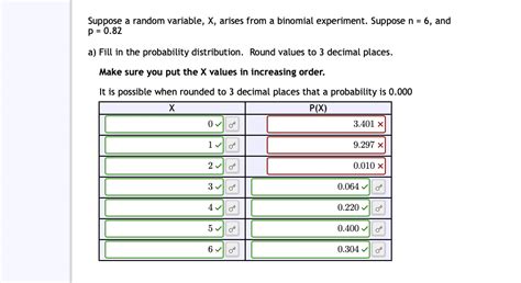 solved suppose a random variable x arises from a binomial
