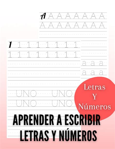Buy Aprender A Escribir Letras Y Números Libro De Actividades Para