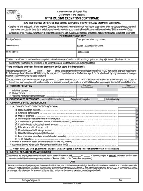PR Form 499 R 4 1 2016 2021 Fill Out Tax Template Online US Legal Forms