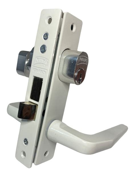 Cerradura chapa Phillips Puerta De Aluminio 549 Mc Blanca Envío gratis