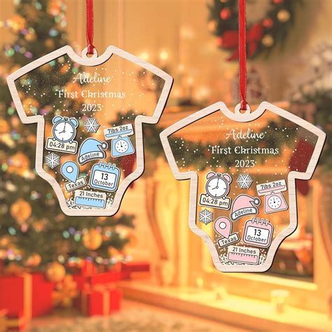 Amazon Personalized Baby First Christmas Ornament Baby S First