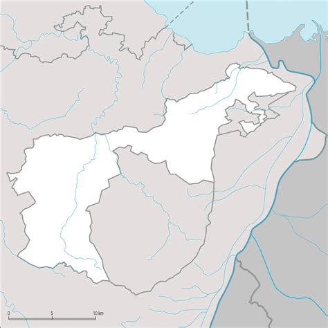 Appenzell Rhodes Extérieures carte vierge du canton Média