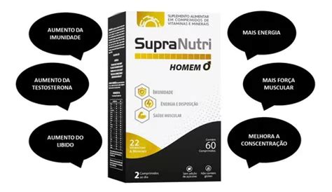 Suplemento En Comprimidos Supra Nutri Homem Supranutri Hombre Vitaminas