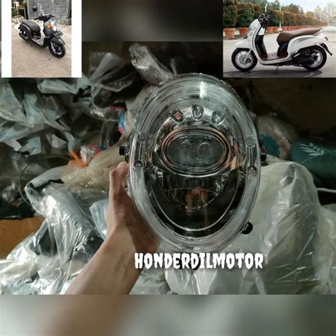 WIN Reflektor Lampu Depan LED Scoopy FI 2017 2018 2019 Lazada Indonesia