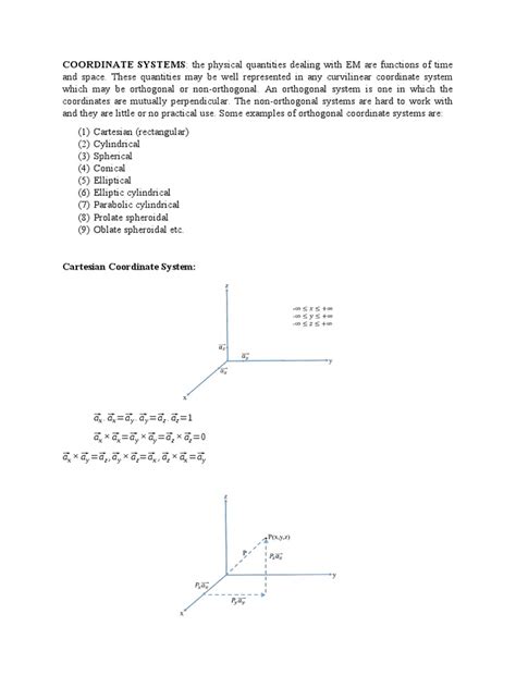 coordinate system pdf coordinate system euclidean vector