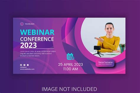 Premium Vector Webinar Banner Invitation Design Template