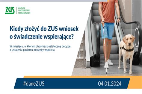 Kiedy złożyć do ZUS wniosek o świadczenie wspierające Codziennik