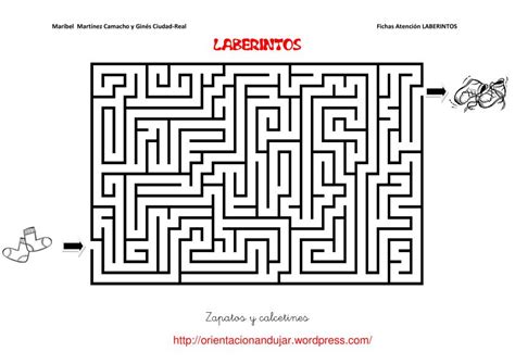 Fichas atención laberintos