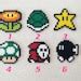 Super Mario Bros Elements Perler Beads Art Nintendo Video Game Can Be