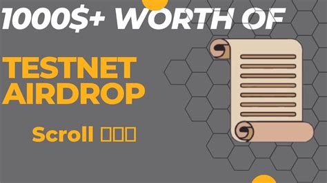 New Biggest Testnet Project Worth Of 1000 Scroll Alpha ZkEVM