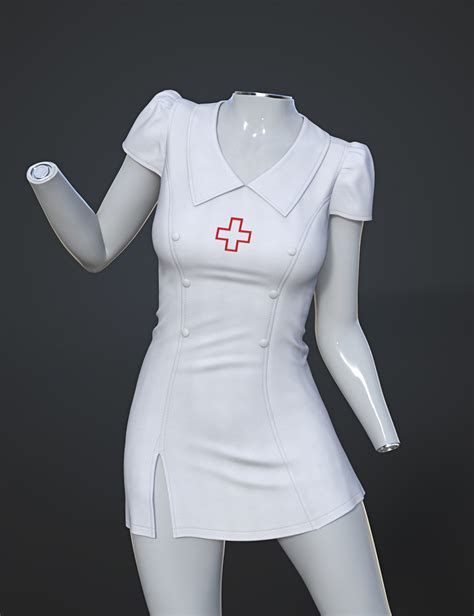 DForce SU Nurse Uniform Outfit For Genesis 9 8 1 And 8 Female Daz 3D