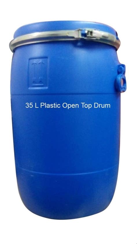 Cylindrical 35 L Plastic Open Top Drum For Water Storage At Rs 250