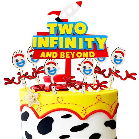 Buy Two Infinity And Beyond Cake Topper Toy 2nd Birthday Party Cake