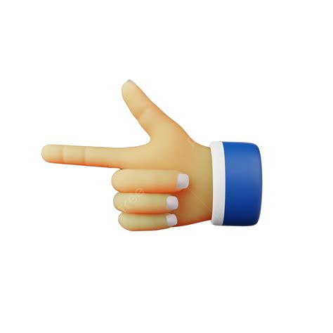 3d Icon Backhand Index Pointing Hand Gesture 3d Icon Backhand Index