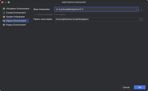 configure python interpreters clion documentation