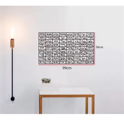 Sticker Con Tabla De Los Nombres De Dios Vinil Decorativo En Venta