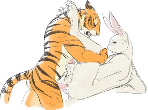 Rule 34 Anal Anthro Balls Cum Feline Fur Lagomorph Male Mammal Penis Predatorprey Rabbit
