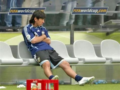 Messi casi no podía correr contra Alemania en el 2006 confesó