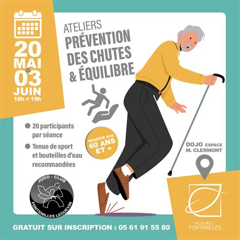 Ateliers Prévention des chutes équilibre Mairie de Fontenilles