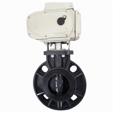 China DN65 PVC Motorized Wafer Butterfly Valve Manufacturers Suppliers