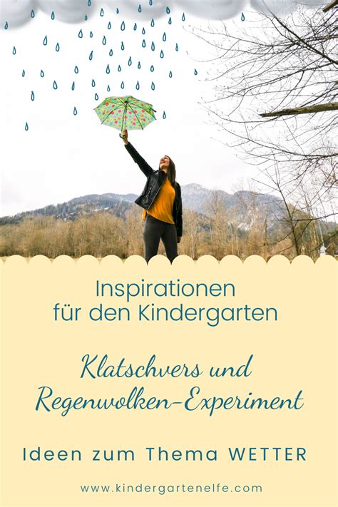 Das Klatschspiel zum Thema Regen und ein Experiment zum Thema Fegen für