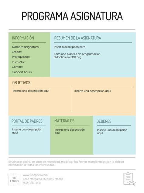 Plantillas De Programacion