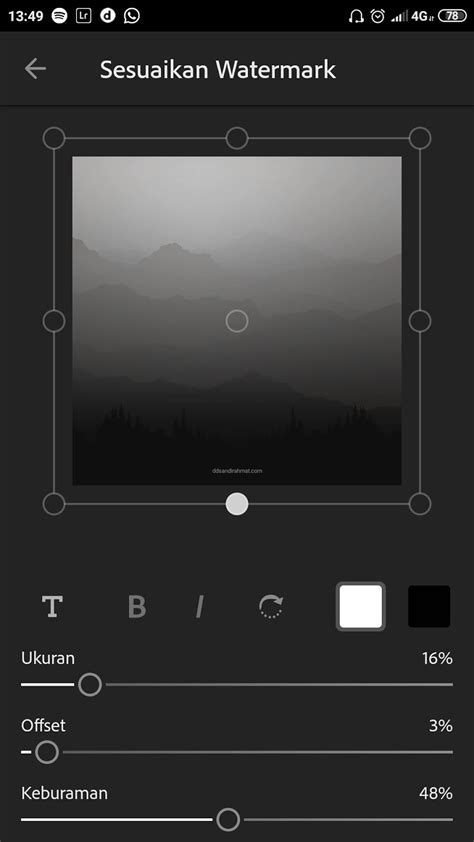 Cara Menambahkan Watermark Di Foto Adobe Lightroom Dede Sandi Rahmat