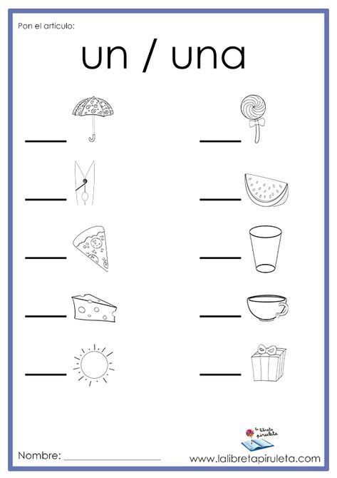 Ideas De El La Un Uno Unas Actividades De Escritura
