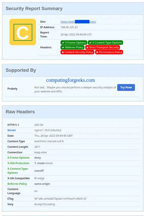 configure security headers in nginx apache server computingforgeeks