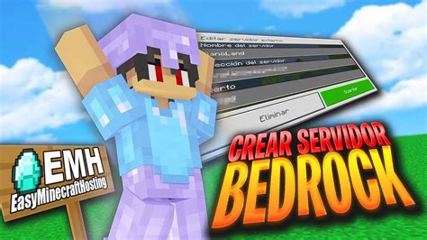 Como CREAR Un SERVIDOR Para Minecraft Bedrock Minecraft Pe 1 20