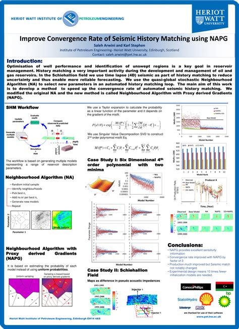pdf improve convergence rate of seismic history matching using napg