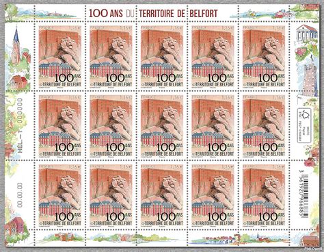 Phil Ouest Timbre De 2022 100 Ans Du Territoire De Belfort