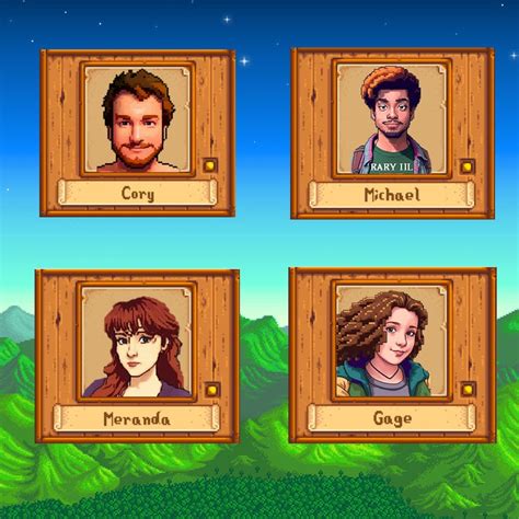 Custom STARDEW VALLEY PORTRAITS Custom Pixel Self Portraits Etsy