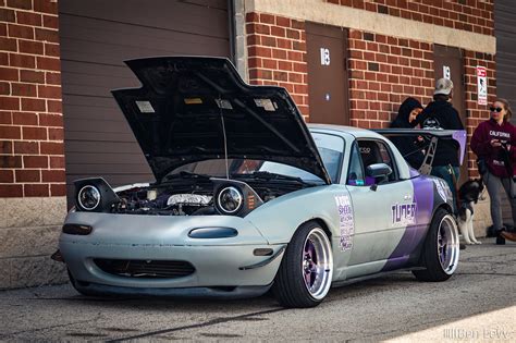 Grey Miata On Purple Wheels BenLevy