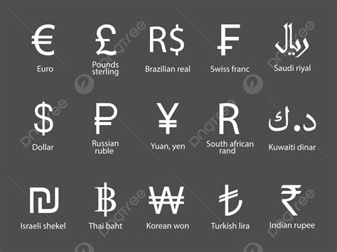 مجموعة العملات رمز مكافحة ناقلات التوضيح شقة تصميم رموز الاقتصاد Dirham