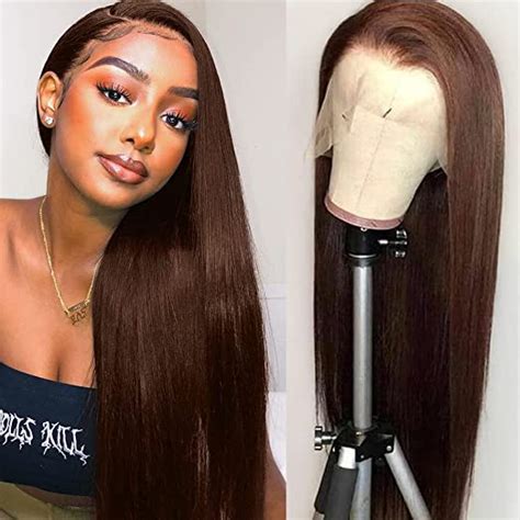 Amazon Hermosa 13x4 Brown Lace Front Wigs Human Hair With Baby