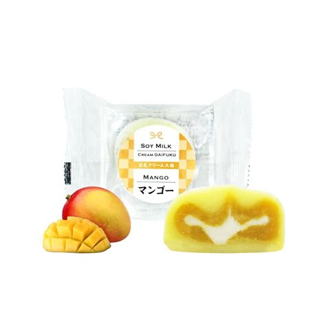 Daifuku Mochi With Soy Milk And Mangoes Minato Seika JP 60g 10