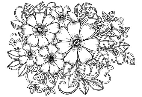 Flores Para Colorir E Imprimir Muito Fcil Colorir E